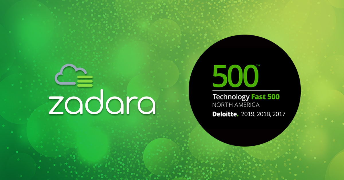 Zadara Named to Deloitte’s 2019 Technology Fast 500 - Zadara